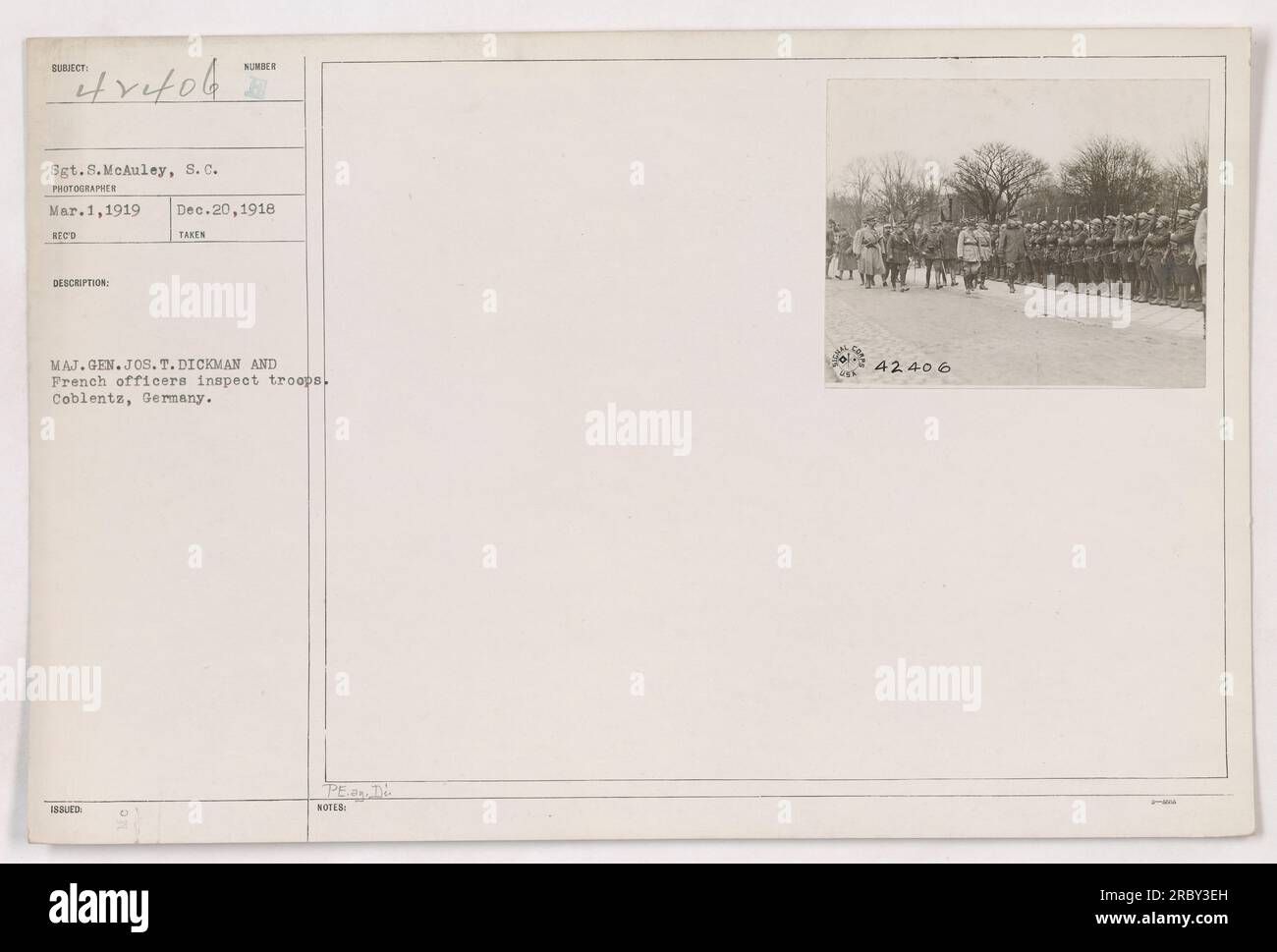 Major general jos t dickman hi-res stock photography and images - Alamy