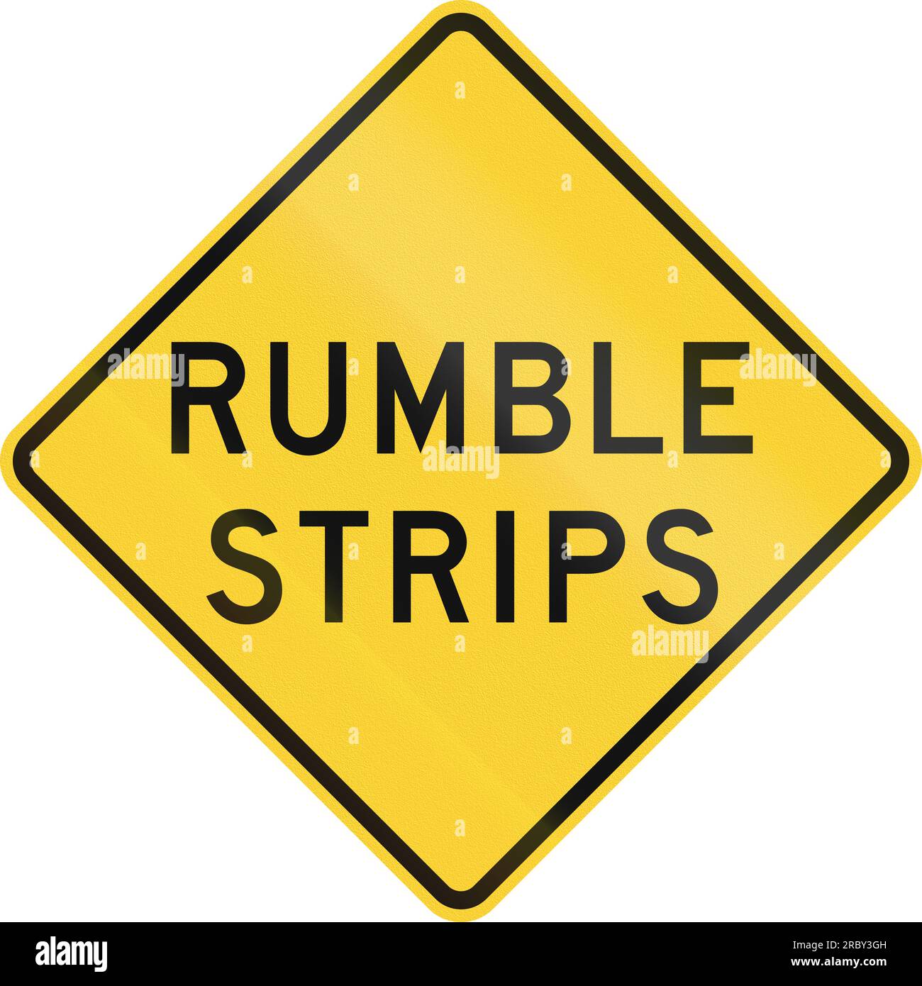 US road warning sign: Rumble strips ahead Stock Photo - Alamy
