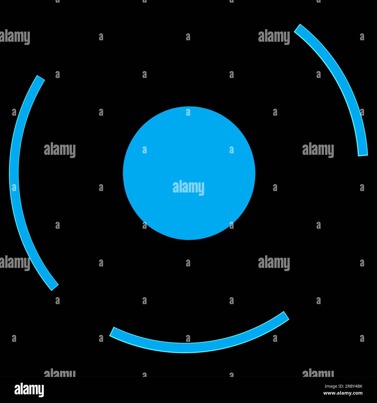 Digital circular clipart isolated on black background. Vector Stock ...