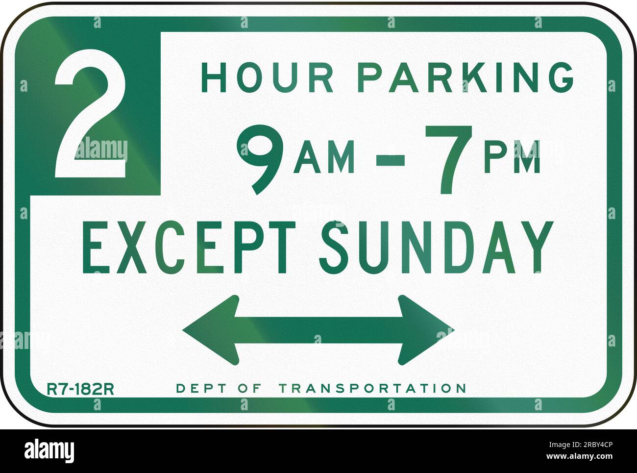 Two hour parking sign hi-res stock photography and images - Alamy