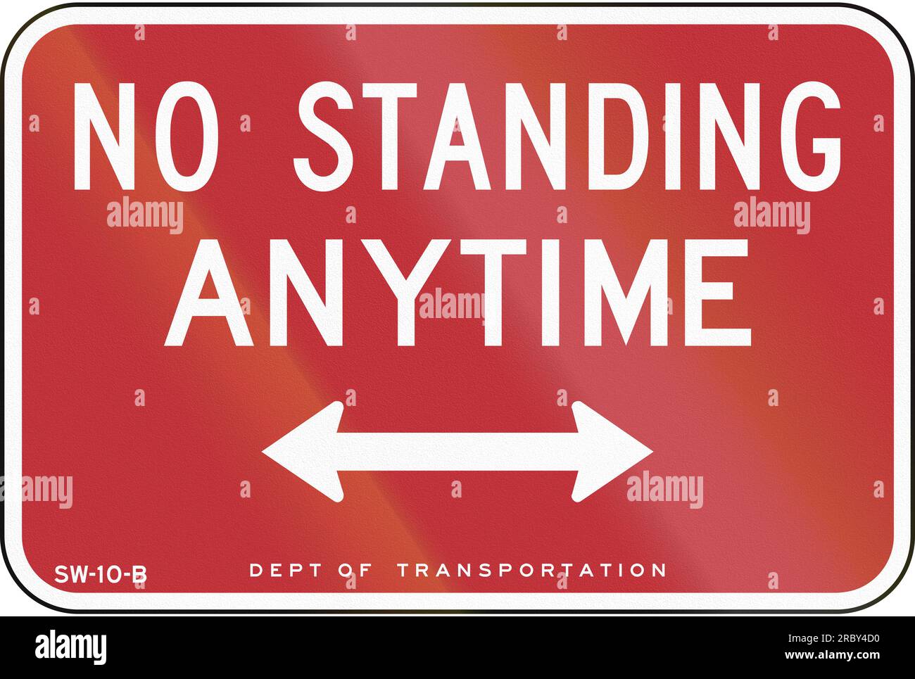 US traffic sign: No Stopping Anytime, New York City Stock Photo - Alamy