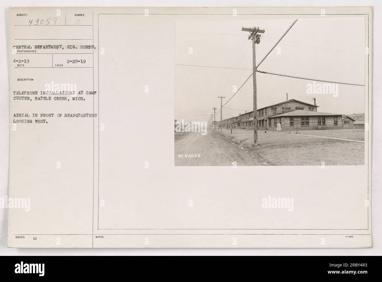 Camp custer telephone installations hi-res stock photography and images ...