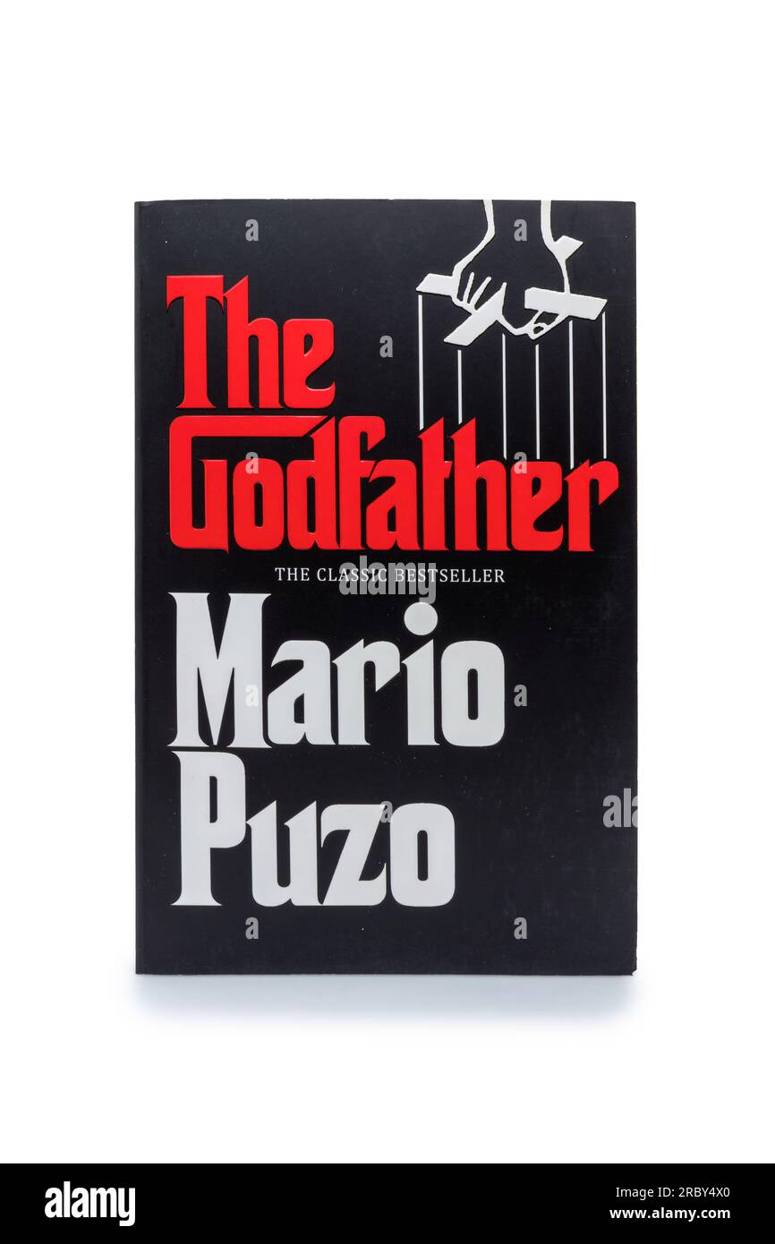 The Godfather by Mario Puzo isolated on white background. Lahti ...