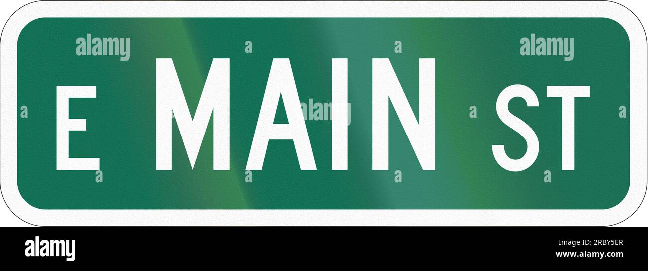 US street sign: Main Street Stock Photo - Alamy