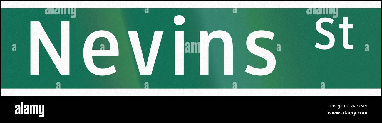 New York City Nevins Street Sign Stock Photo - Alamy
