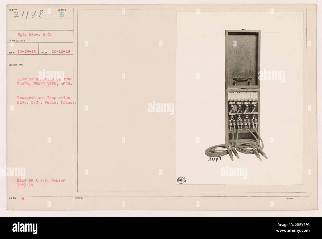 Monocord switchboard hi-res stock photography and images - Alamy