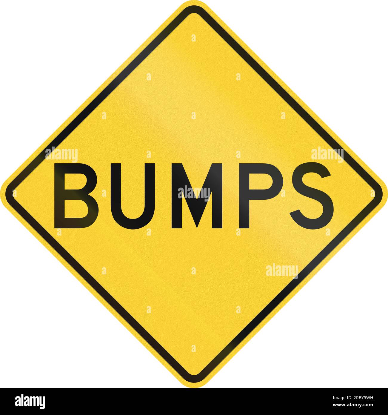 US warning traffic sign: Bumps Stock Photo - Alamy