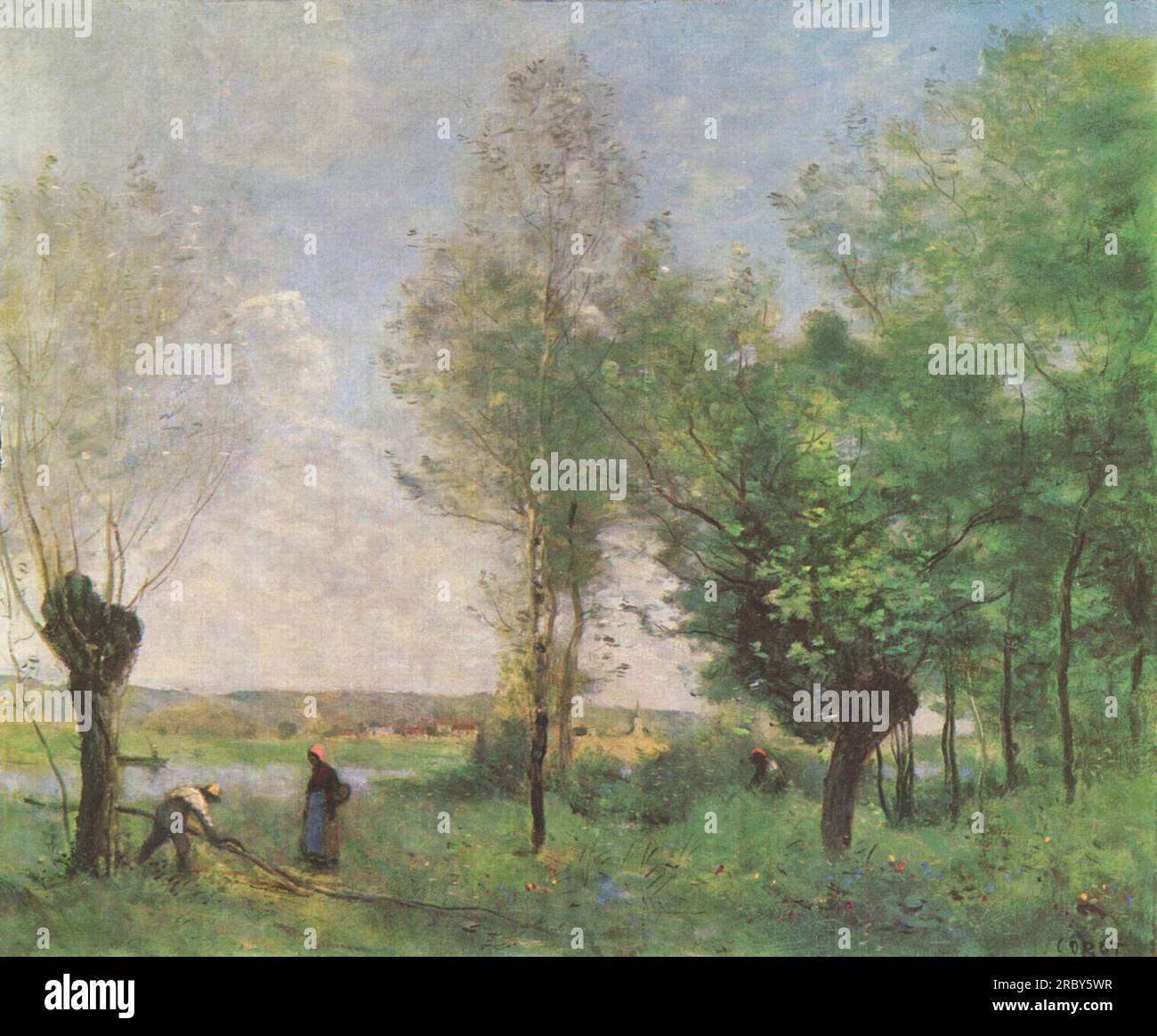 Recollections of Coubron 1872 by Camille Corot Stock Photo - Alamy