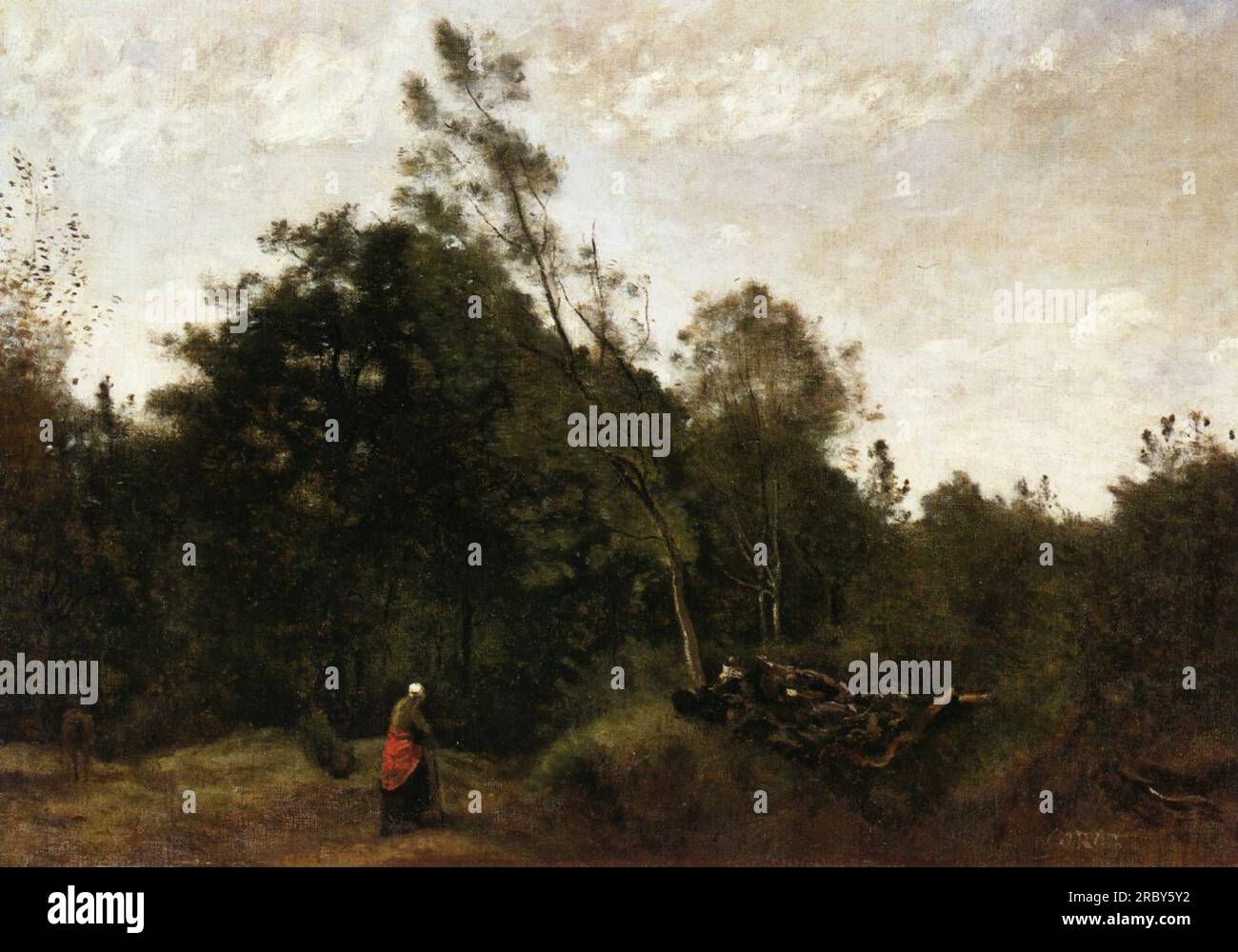 Forest Clearing in the Limousin 1850 by Camille Corot Stock Photo - Alamy