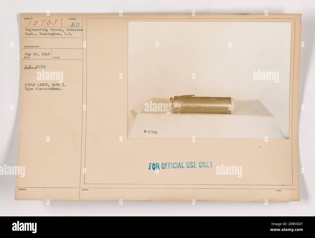 An image showing the Rifle Light, Mark I, a firearm accessory that has ...