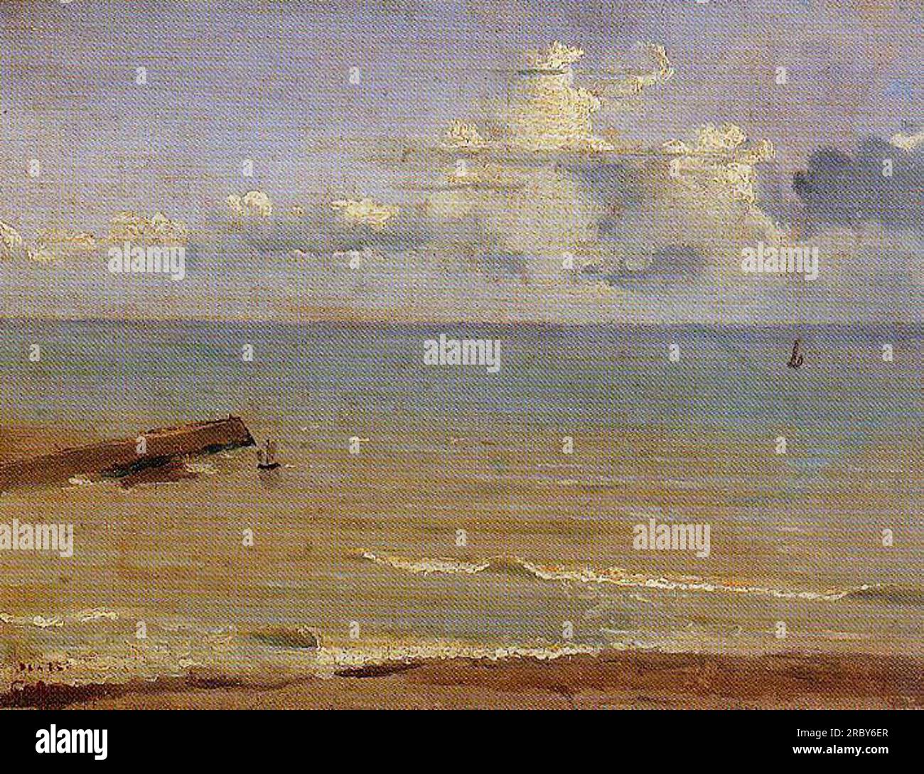 Rome, Castle Sant Angelo 1827 by Camille Corot Stock Photo - Alamy