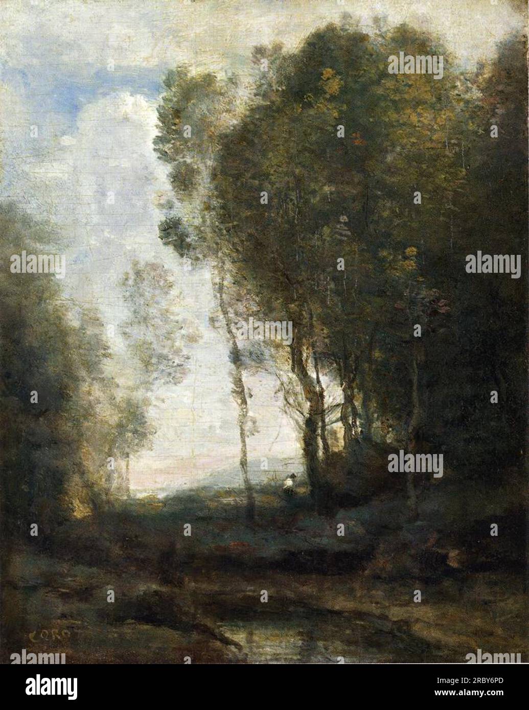The Edge of the Forest 1865 by Camille Corot Stock Photo - Alamy