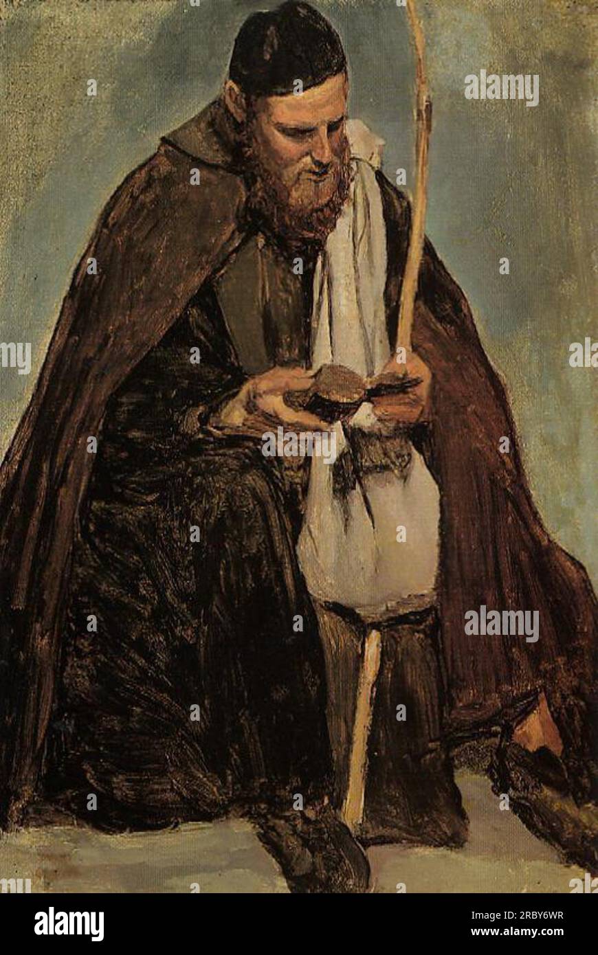 Italian monk reading hi-res stock photography and images - Alamy