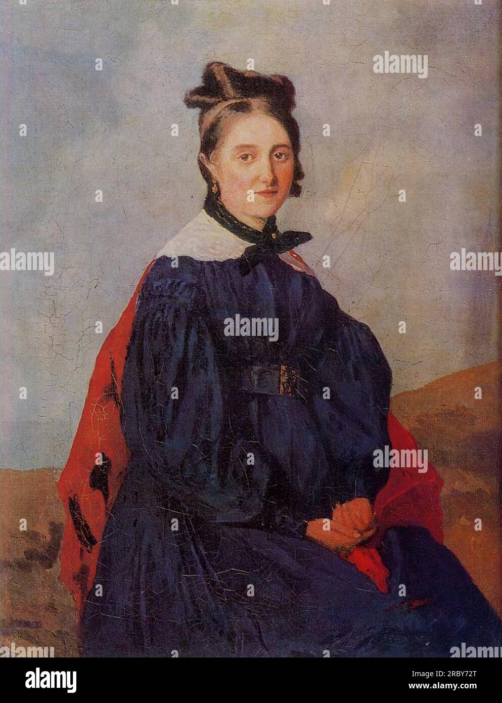 Alexina Ledoux 1830 by Camille Corot Stock Photo - Alamy