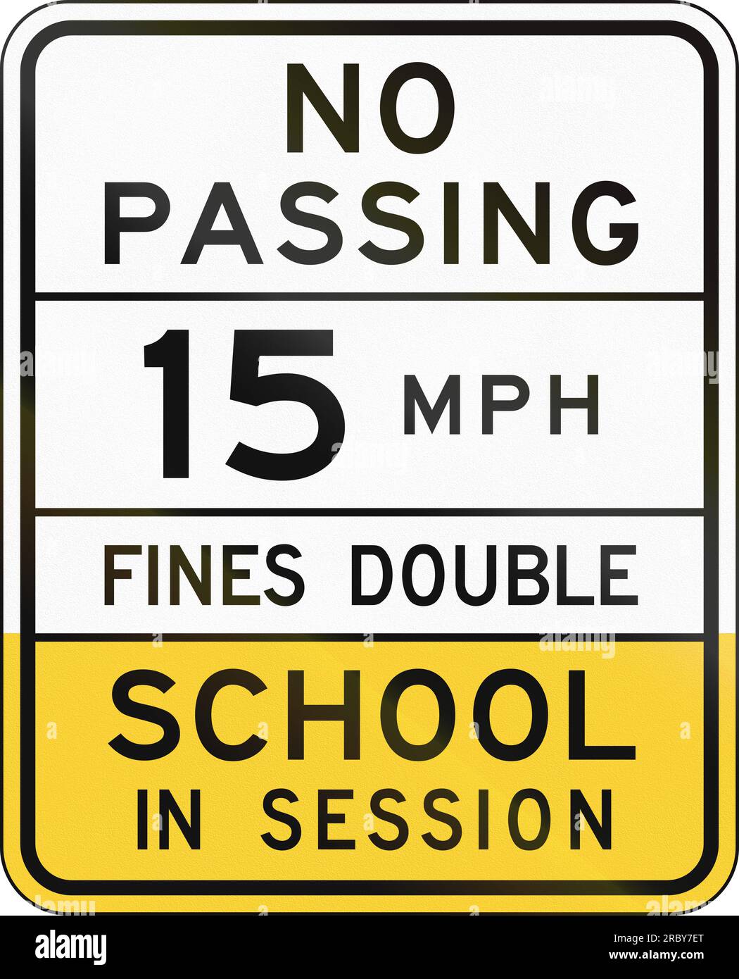 United states school warning sign: Speed limit, Arizona Stock Photo - Alamy