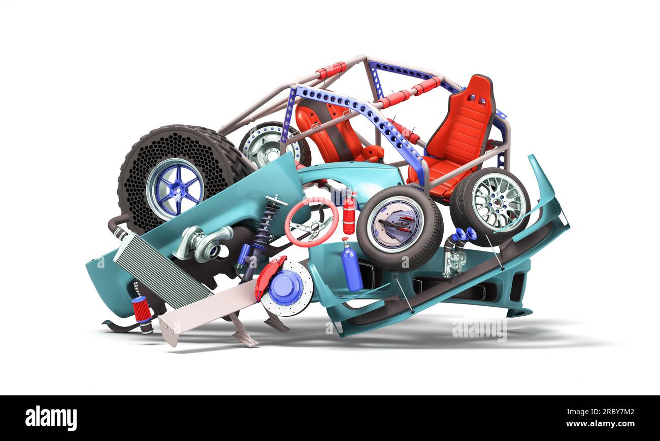 Set of custom spare parts for tuning the body and internal components ...