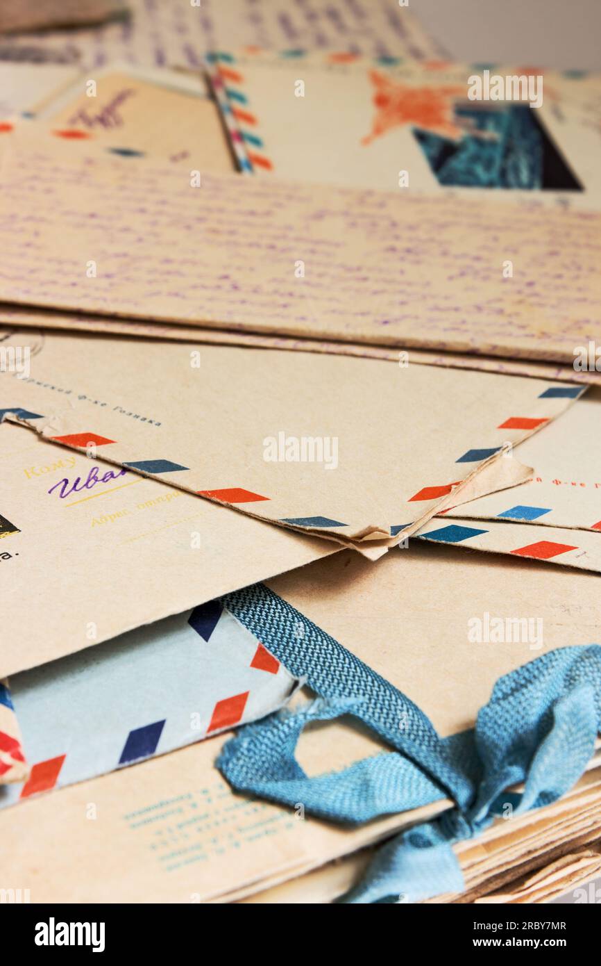 Soviet postal correspondence 1960-1980 Stock Photo - Alamy