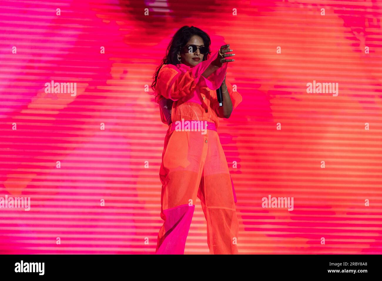 Madrid, Spain. 8th July, 2023. M.I.A., byname of Maya Arulpragasam ...