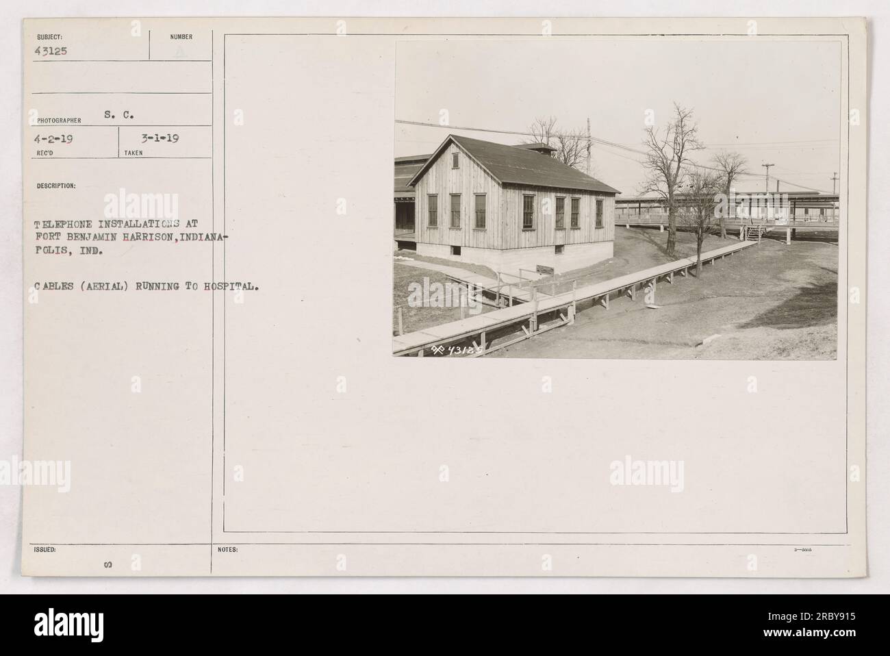 Telephone installations at Fort Benjamin Harrison, Indianapolis ...