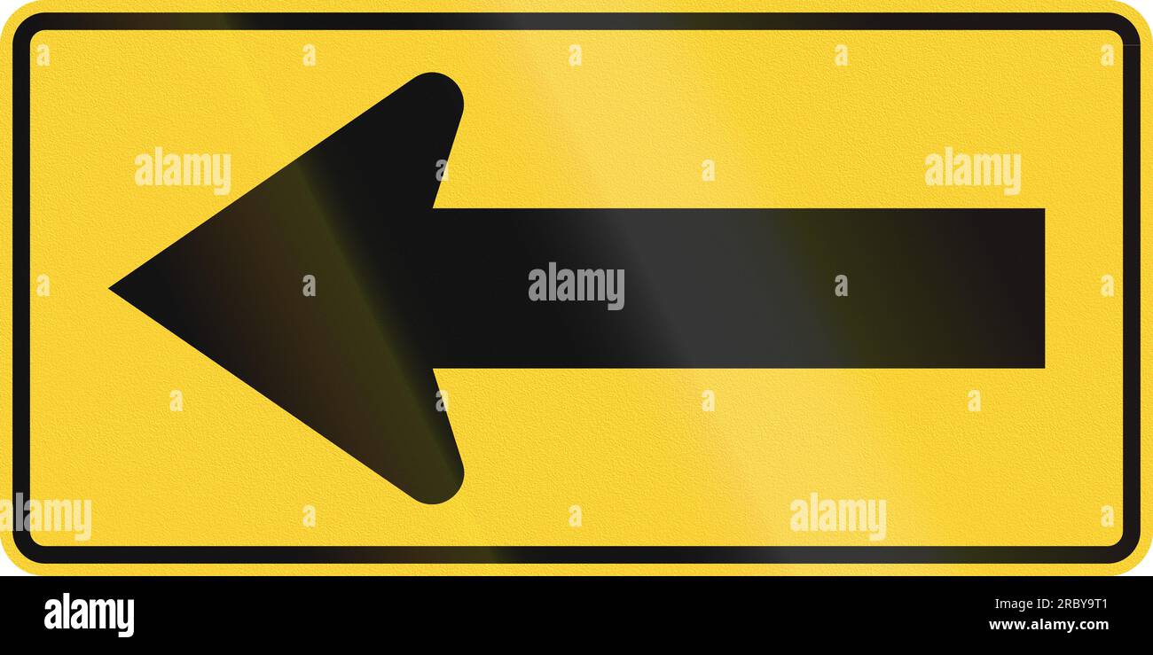 US road warning sign: One direction Stock Photo - Alamy