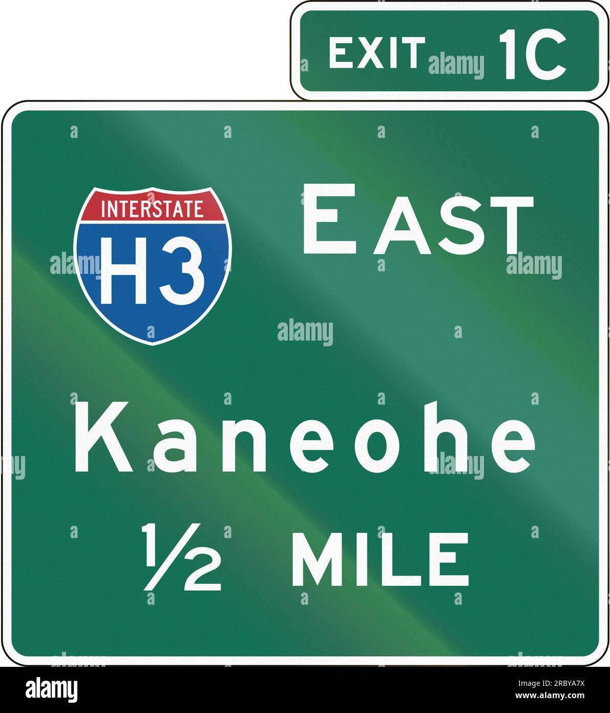 United States Interchange Advance Guide Signs, Hawaii Stock Photo - Alamy