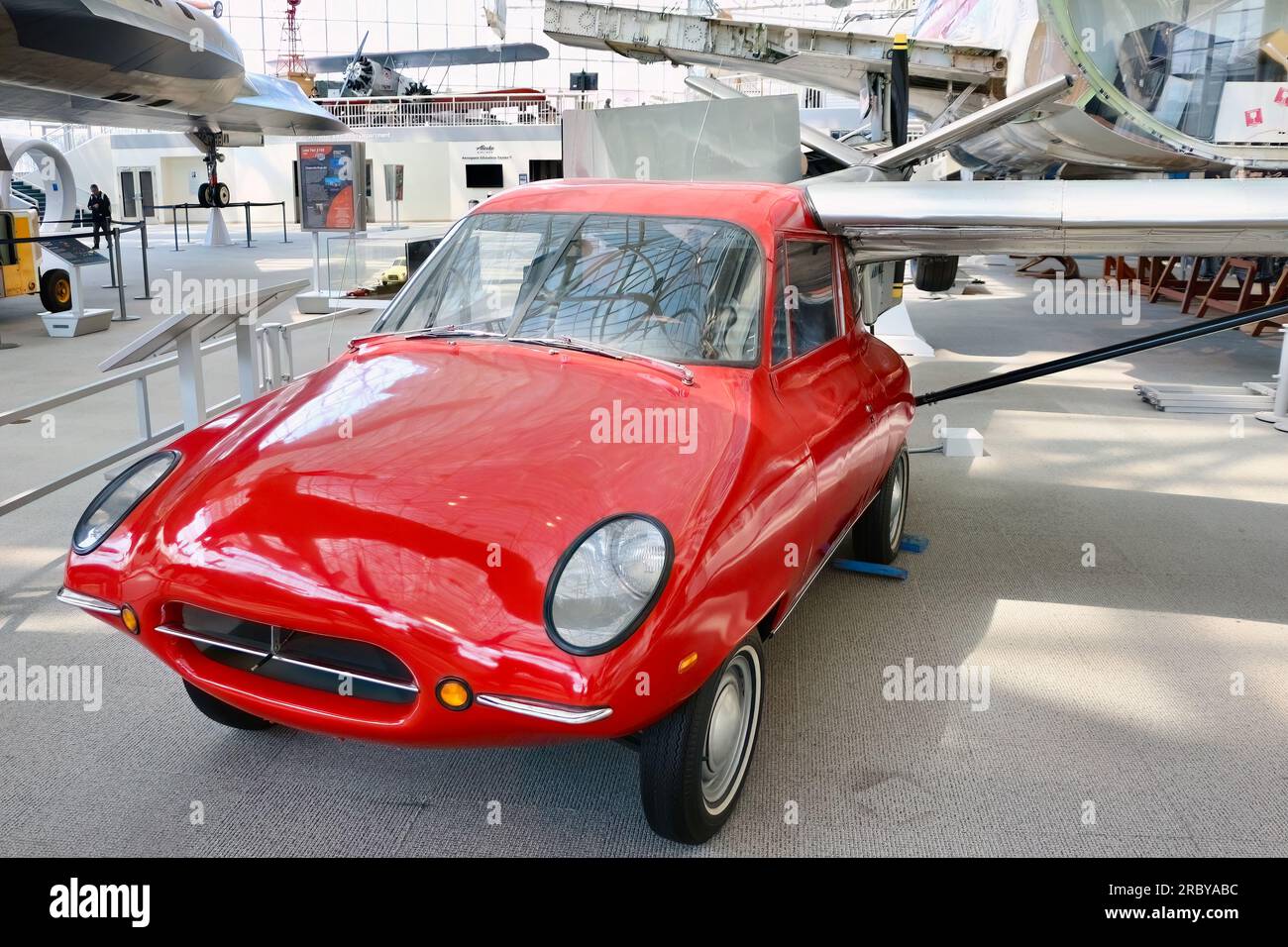 1949 design Taylor Aerocar III flying car at the Museum of Flight ...