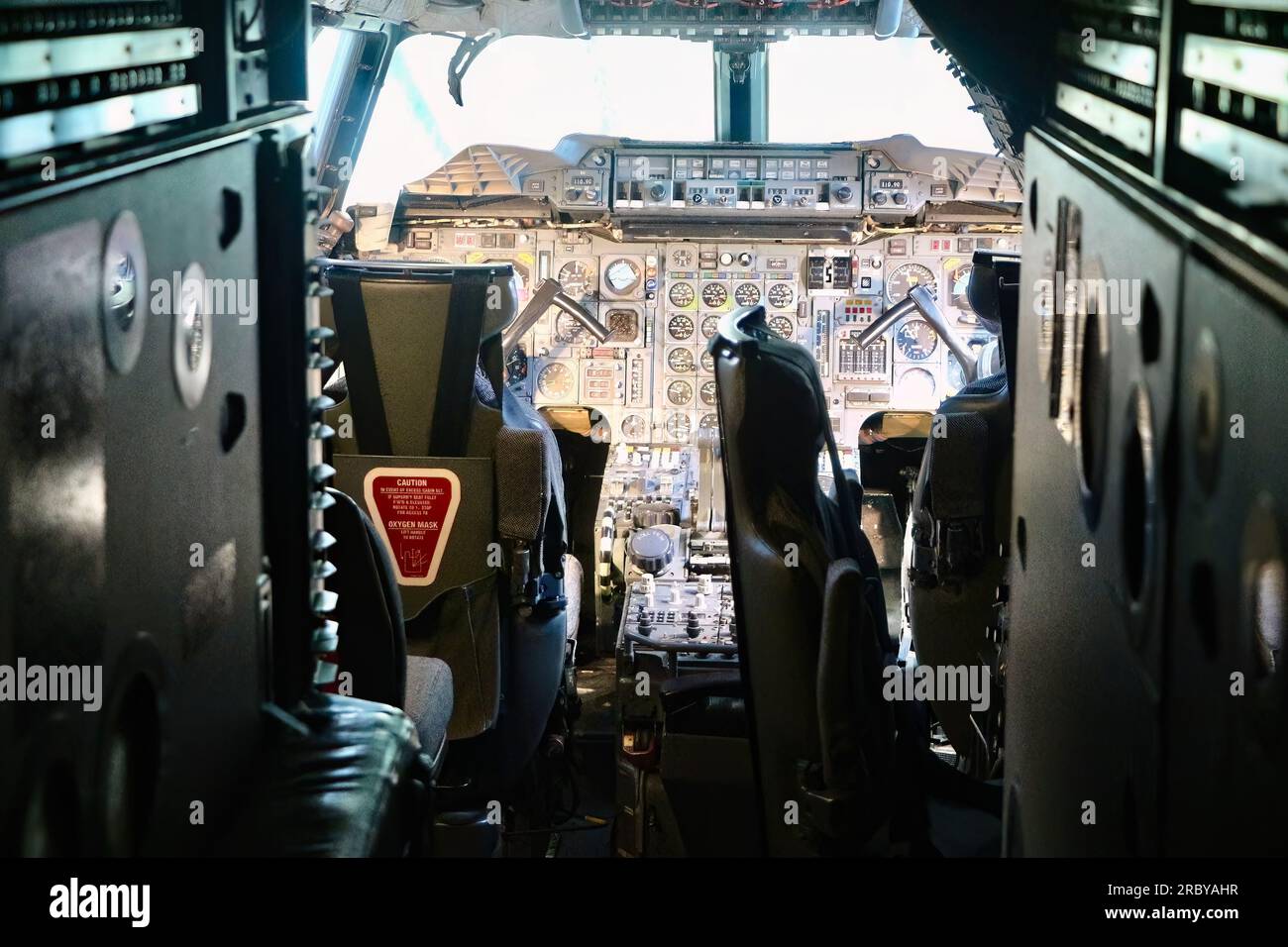Cockpit of Aérospatiale and British Aircraft Corporation Concorde G ...