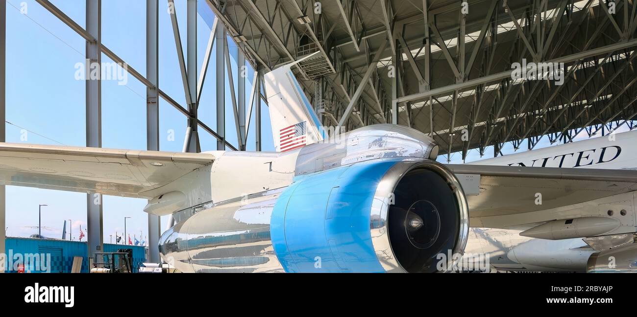 Boeing VC-137B "Air Force One" presidential aircraft in the Aviation ...