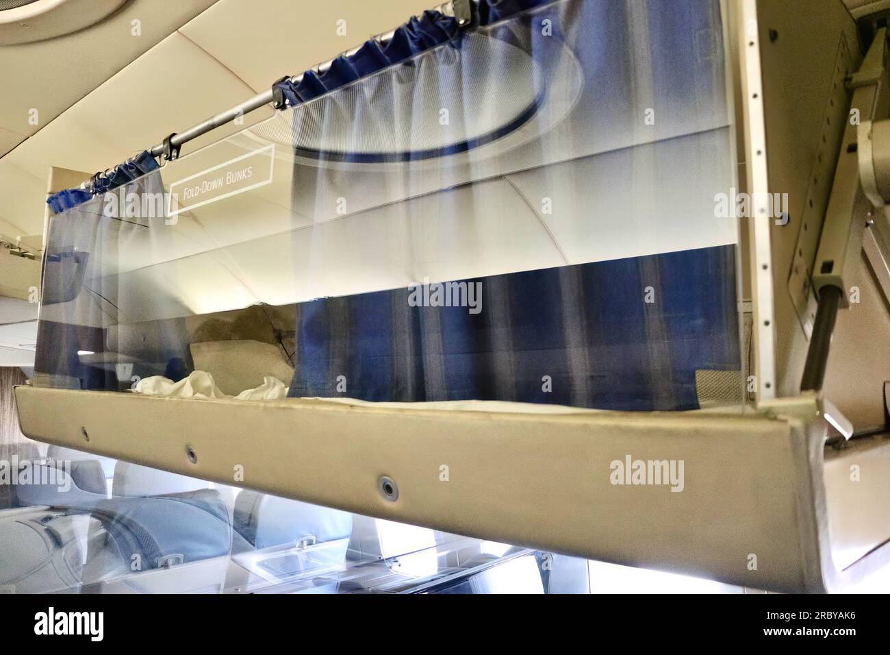 Bed on board the Boeing VC-137B "Air Force One" presidential aircraft ...