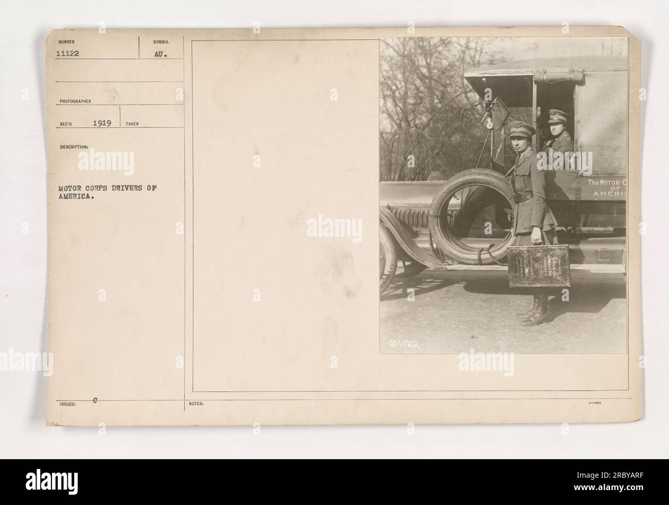 American motor corps drivers hi-res stock photography and images - Alamy