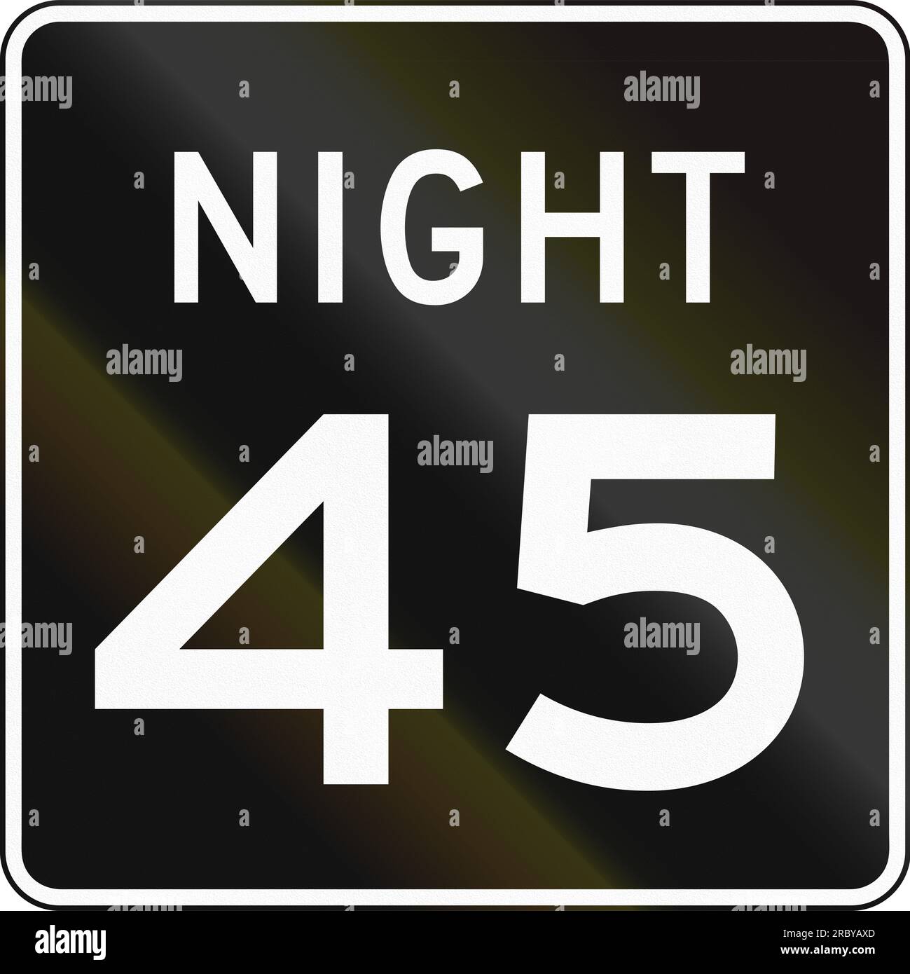 United States speed limit during night sign Stock Photo - Alamy