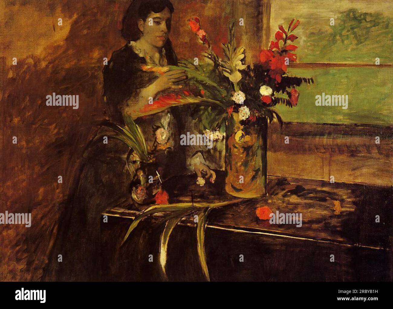 Portrait of Mme. Rene De Gas, born Estelle Musson 1873 by Edgar Degas ...
