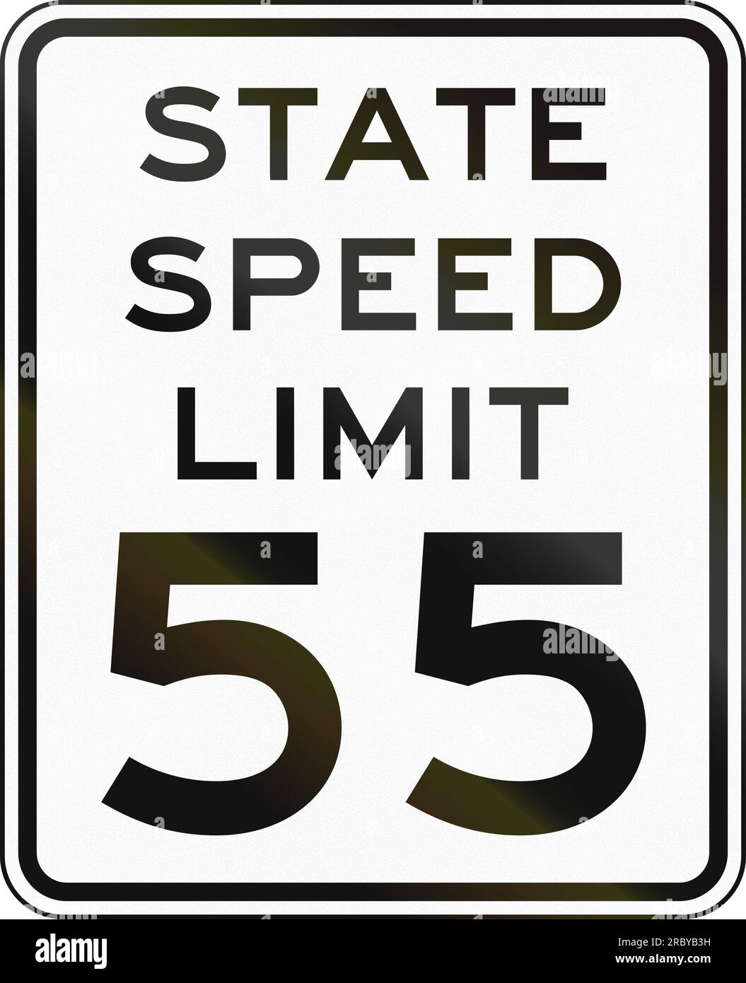 New York State speed limit sign, United States Stock Photo - Alamy