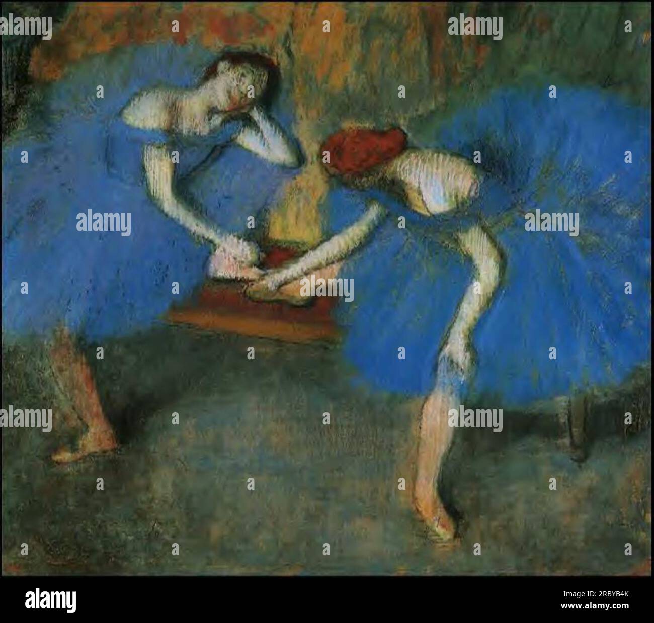 Two Dancers in Blue 1899 by Edgar Degas Stock Photo - Alamy
