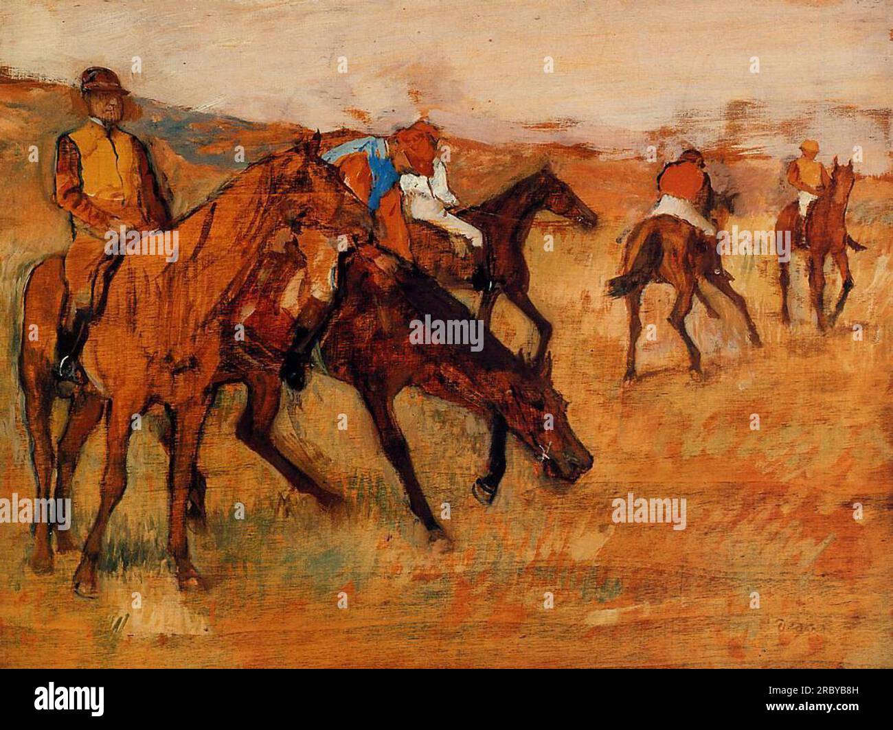 Before the Race 1884 by Edgar Degas Stock Photo - Alamy