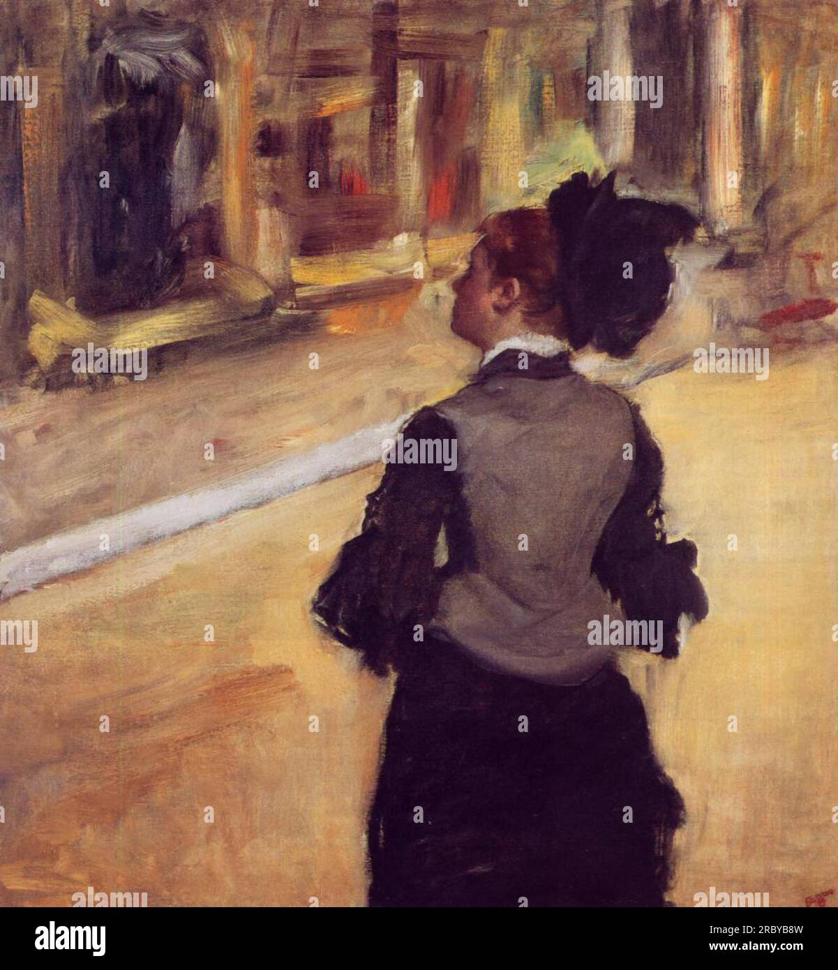 A Visit to the Museum 1885 by Edgar Degas Stock Photo - Alamy