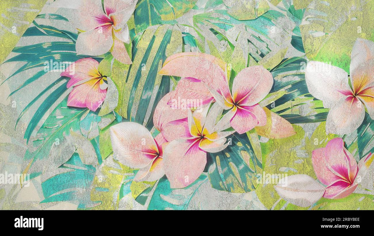 Tropical tile design. ceramic wall tiles, wallpaper and ...