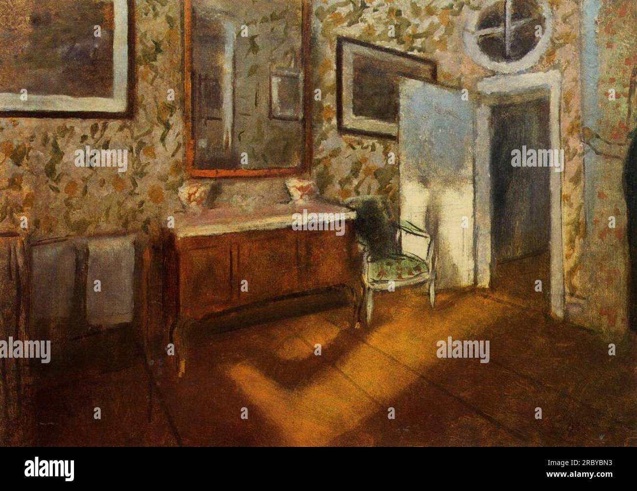 Interior at Menil-Hubert 1892 by Edgar Degas Stock Photo - Alamy
