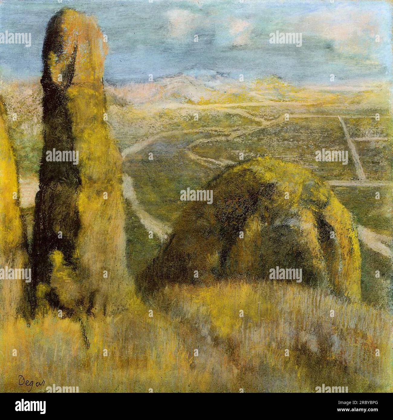 Landscape 1892 by Edgar Degas Stock Photo - Alamy