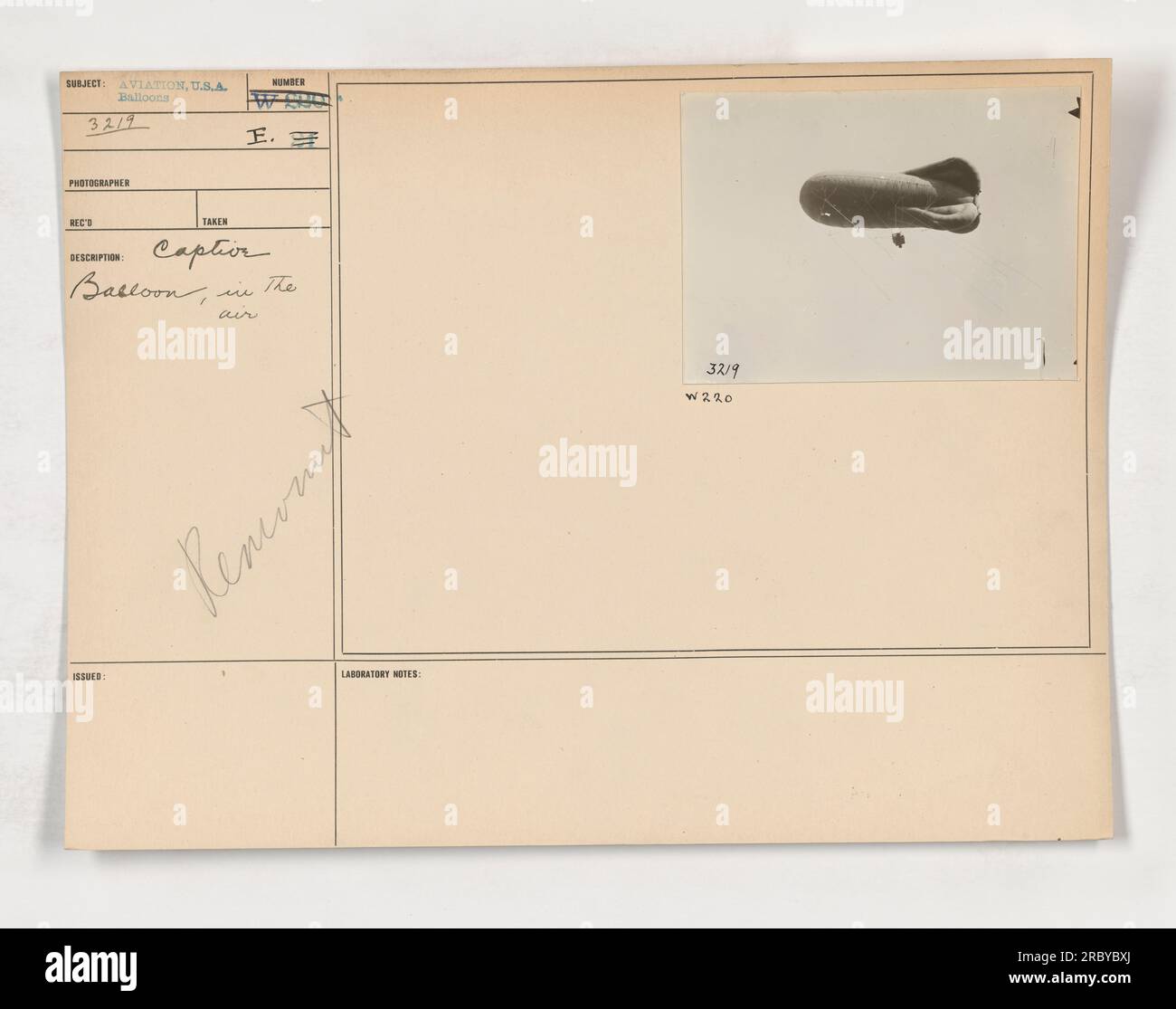 A captive balloon is shown in flight, as part of aviation activities ...