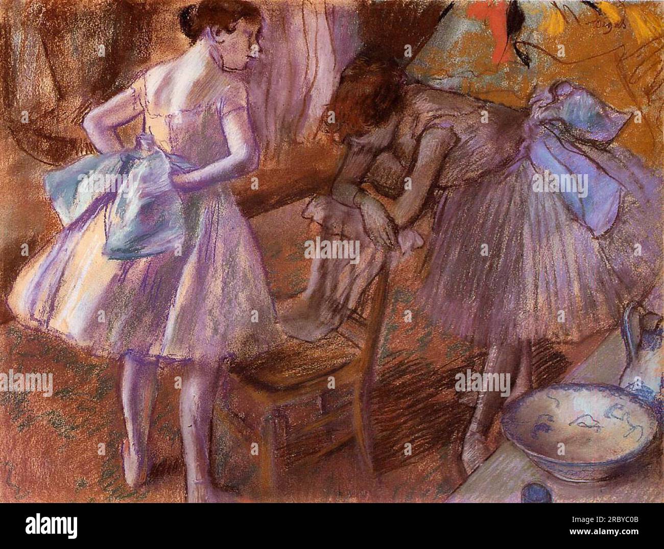 Two Dancers in Their Dressing Room 1880 by Edgar Degas Stock Photo - Alamy