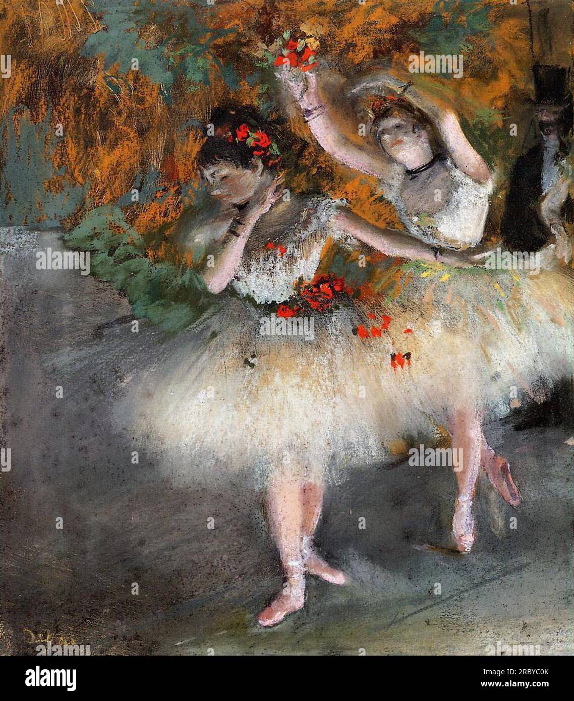 Two Dancers Entering the Stage 1878 by Edgar Degas Stock Photo - Alamy