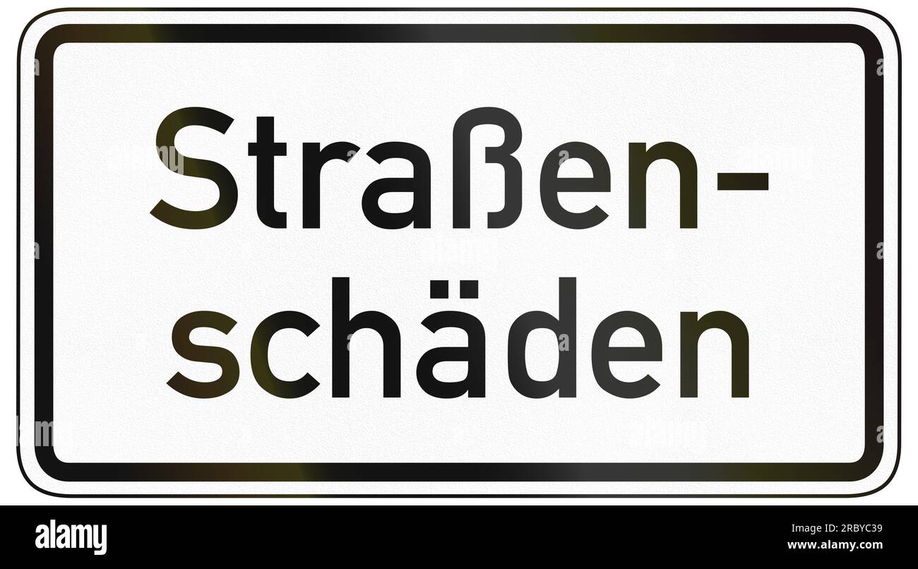 German traffic sign additional panel to specify the meaning of other ...