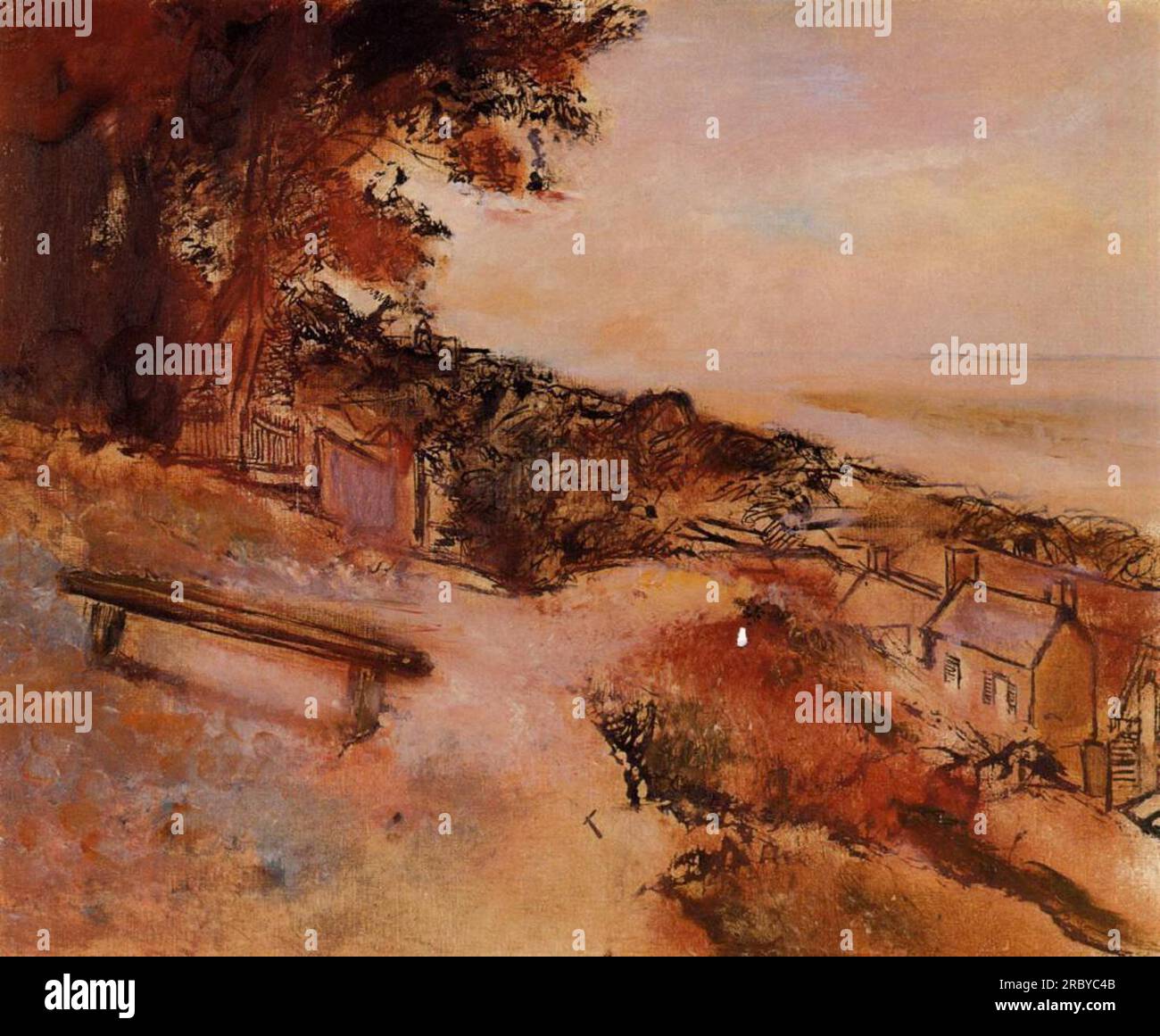 Landscape by the Sea 1898 by Edgar Degas Stock Photo - Alamy