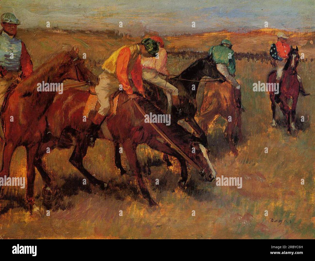 Before the Race 1882 by Edgar Degas Stock Photo - Alamy
