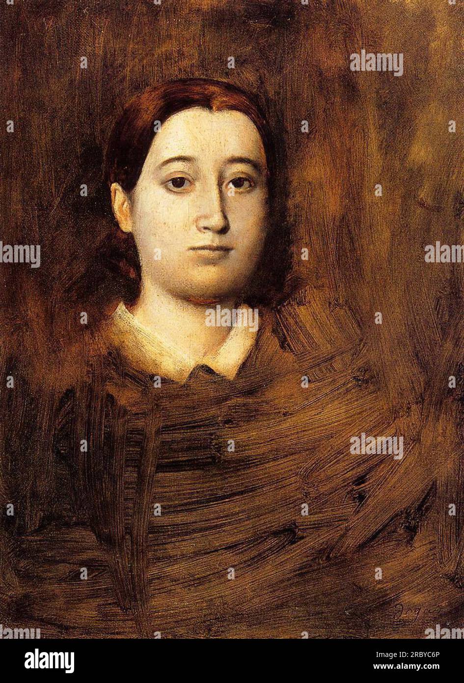 Portrait of Madame Edmondo Morbilli 1865 by Edgar Degas Stock Photo - Alamy