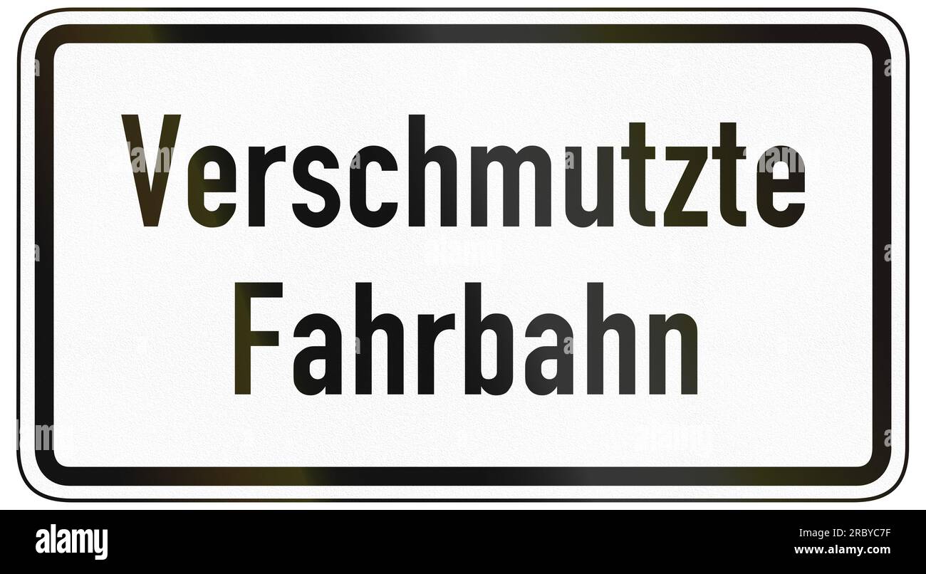 German traffic sign additional panel to specify the meaning of other ...