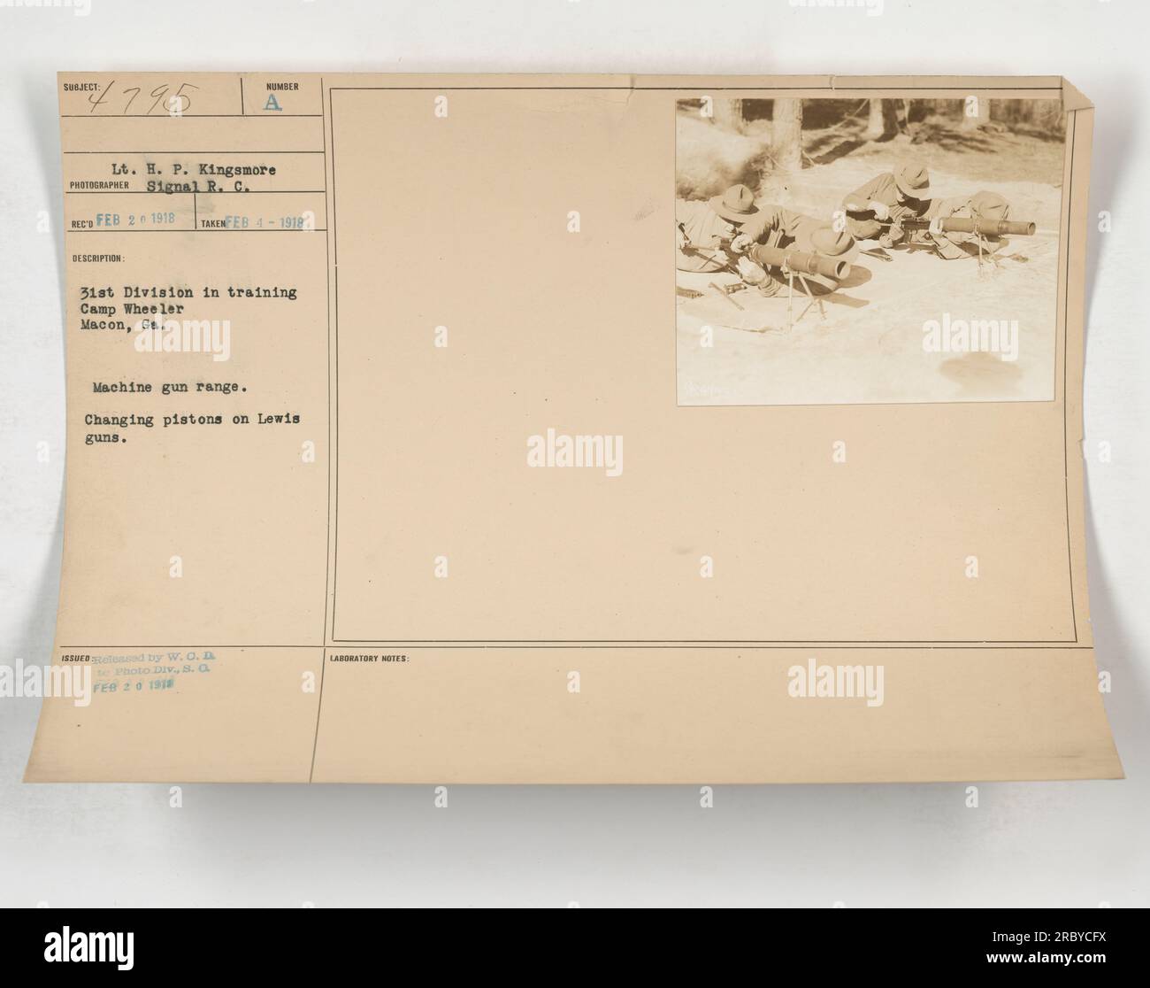 A group of soldiers from the 31st Division in training at Camp Wheeler ...