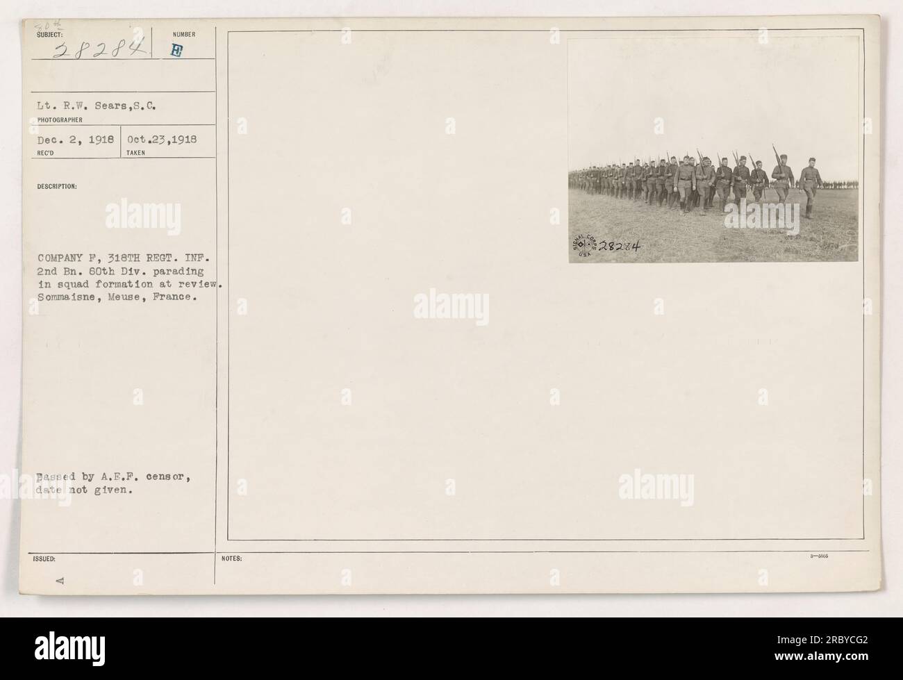 318th regiment infantry hi-res stock photography and images - Alamy