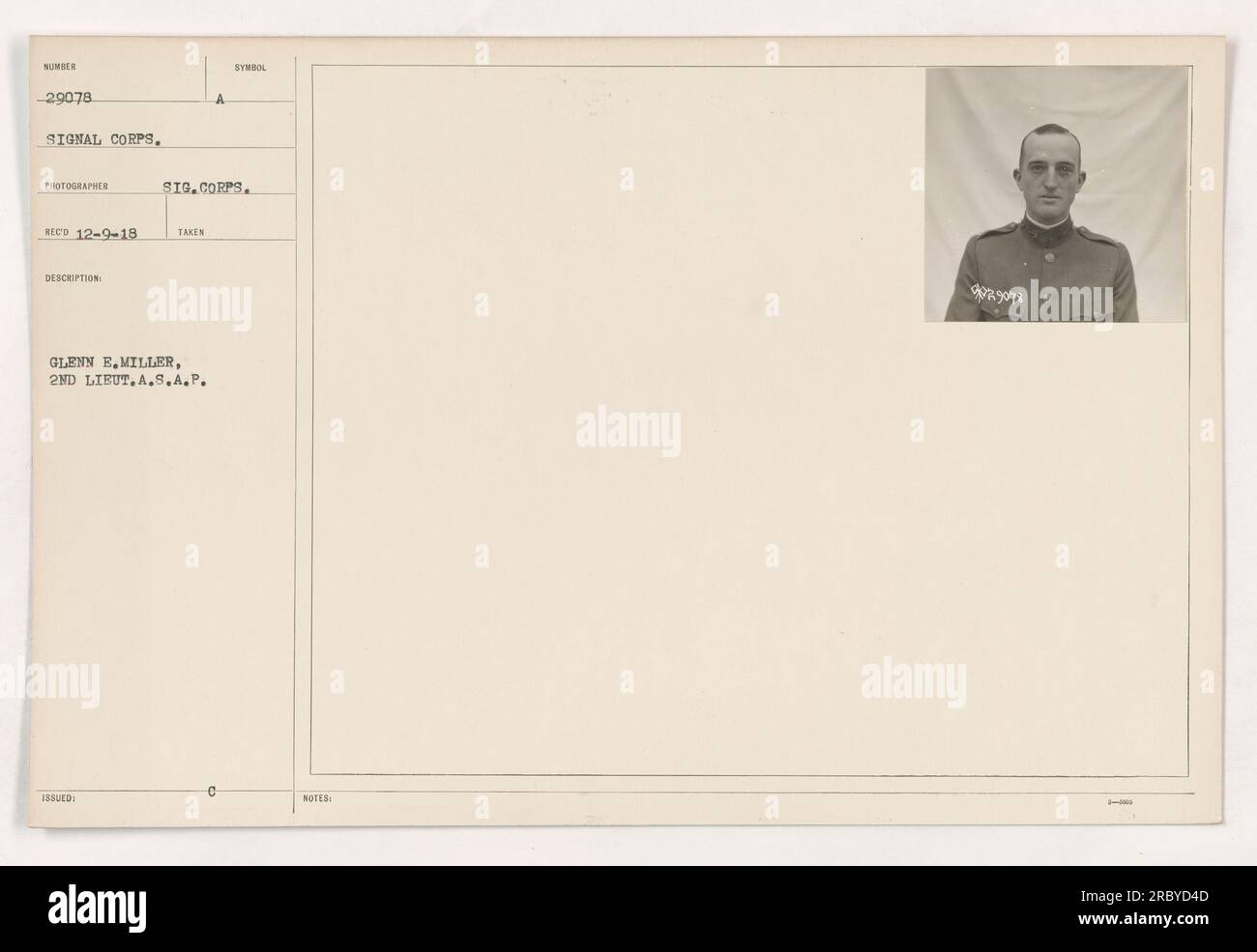 Soldiers from the Signal Corps gathered for a photograph. The photo was ...